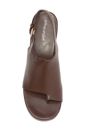 Jeffrey Campbell Pipper Slingback Platform Sandal - Coffee