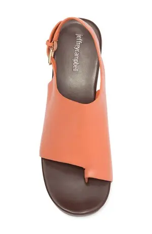 Jeffrey Campbell Pipper Slingback Platform Sandal - Coral