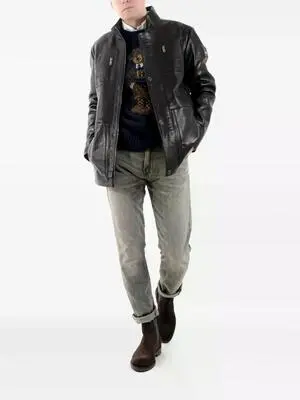 POCHE PARIS Faux-leather Jacket - Black