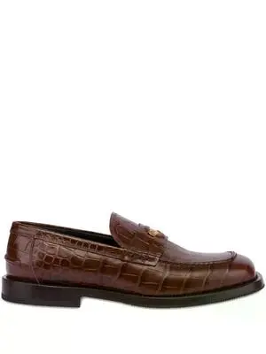 Moschino Croc-embossed Loafers