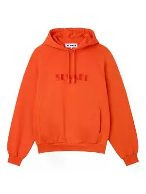 Sunnei Logo-text Hoodie - Orange