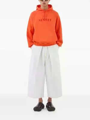 Sunnei Logo-text Hoodie - Orange