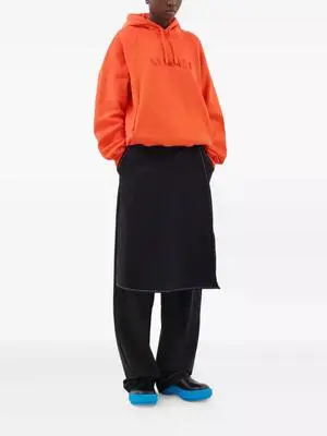 Sunnei Logo-text Hoodie - Orange