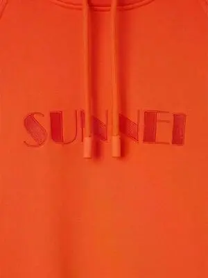 Sunnei Logo-text Hoodie - Orange