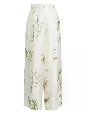 Erdem Silk Trousers