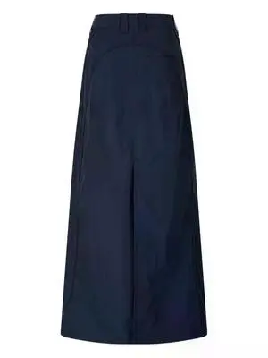 STUDIO TOMBOY Pleated A-line Maxi Skirt - Blue