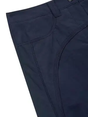 STUDIO TOMBOY Pleated A-line Maxi Skirt - Blue