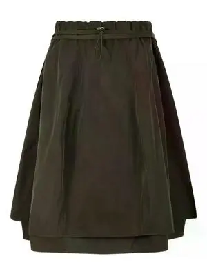 STUDIO TOMBOY Layered Drawstring Midi Skirt