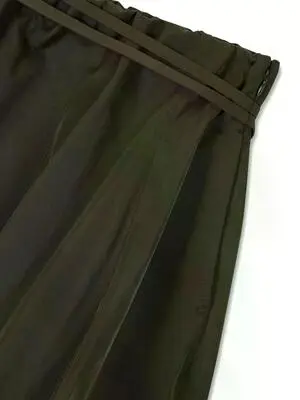 STUDIO TOMBOY Layered Drawstring Midi Skirt