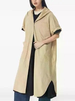 STUDIO TOMBOY Hooded Utility Raincoat - Brown