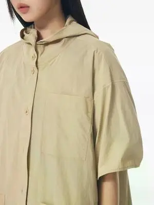 STUDIO TOMBOY Hooded Utility Raincoat - Brown