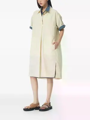 STUDIO TOMBOY Dual-pocket Midi Shirt Dress