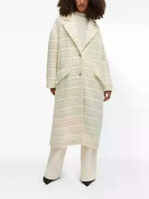 BOSS Bouclé-knit Coat