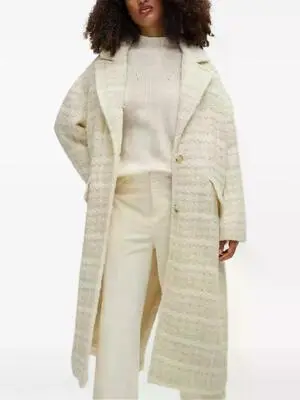BOSS Bouclé-knit Coat