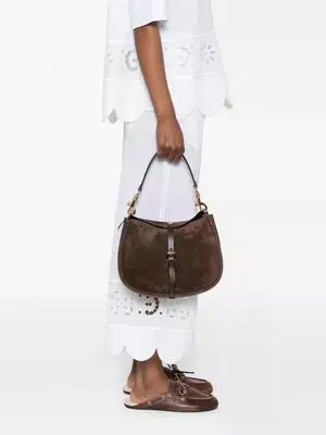 Etro Medium Suede Pony Bag - Brown