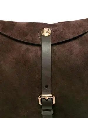 Etro Medium Suede Pony Bag - Brown