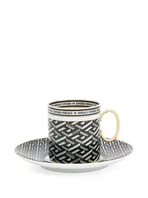 Versace La Greca Signature Coffee Set - Black