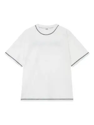 STUDIO TOMBOY Contrasting-trim T-shirt