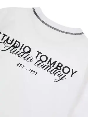 STUDIO TOMBOY Contrasting-trim T-shirt