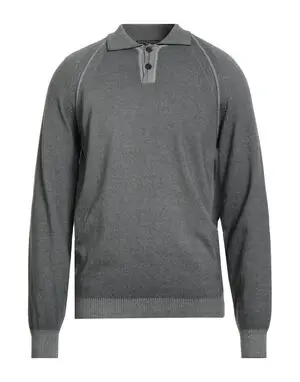 DANIELE FIESOLI Daniels Fiesoli Merino Wool & Cashmere Mélange Polo Sweater - Grey