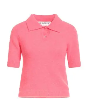 SHIRTAPORTER Knitted Polo Collar Top