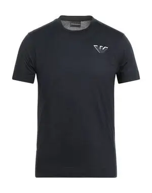 Emporio Armani Man T-shirt Dark Green Size S Cotton Navy