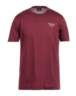 Emporio Armani Man T-shirt Dark Green Size S Cotton Red
