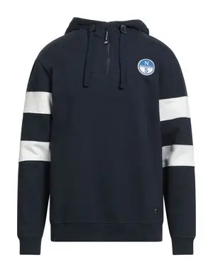 NORTH SAILS Cotton Hooded Sweatshirt - Navy