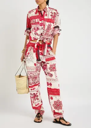 Isabel Marant Étoile Printed Cotton Trousers