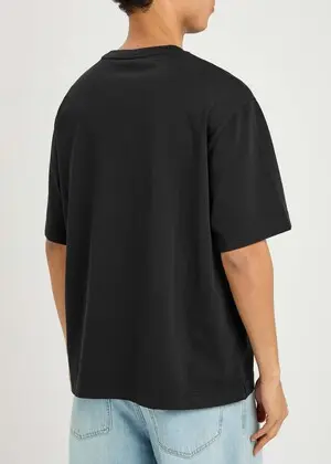 Maison Kitsuné Logo-embroidered Cotton T-shirt