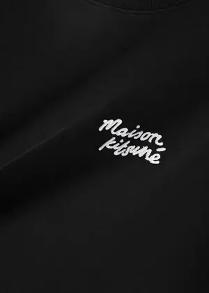 Maison Kitsuné Logo-embroidered Cotton T-shirt