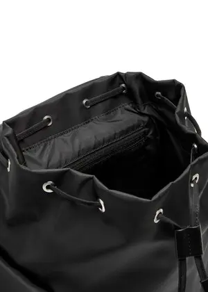 GANNI Bucky Nylon Backpack With Buckled Flap