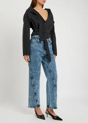 Alaïa Twisted Straight-leg Jeans