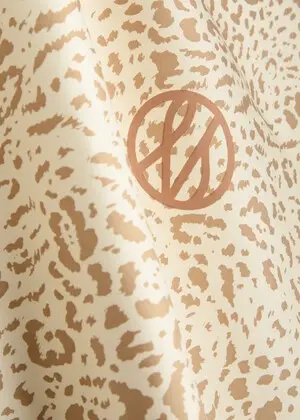 LESCARF Leopard-print Silk Scarf - Cream