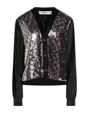 SHIRTAPORTER Solid Color Velvet Jacket - Black