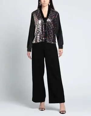 SHIRTAPORTER Solid Color Velvet Jacket - Black