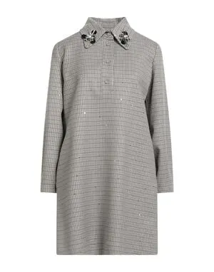 SHIRTAPORTER Mini Houndstooth Shirt Dress