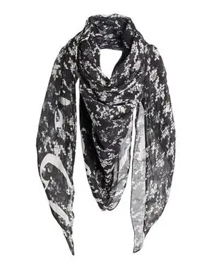 MANILA GRACE Scarf Cotton, Silk - Black