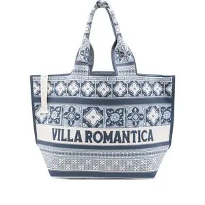 ALEMAIS Patterned Tote Bag Black