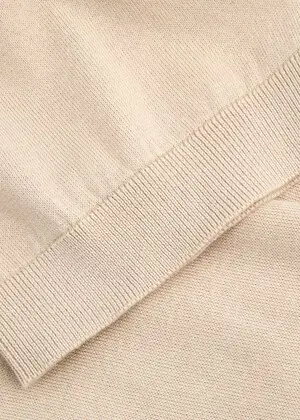 John Smedley Noah Wool Polo Shirt - Beige