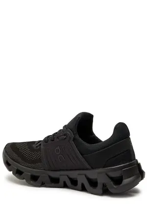 On Cloudswift X 4 Panelled Mesh-knit Sneakers - Black Grey