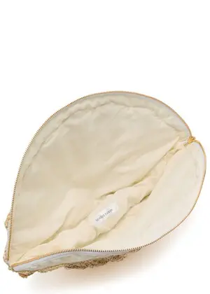 SENSI STUDIO Seashell Straw Clutch