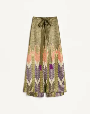 Valentino Garavani Lurex Voyage Imaginaire Printed Pants