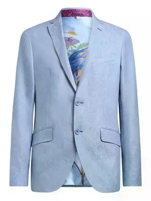 Etro Jacquard Cotton Blazer - Blue