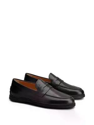 TOD'S Leather Loafers - Black