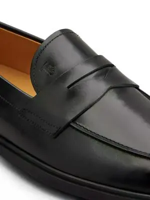TOD'S Leather Loafers - Black
