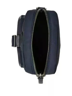 TOD'S Logo-appliqué Messenger Bag - Blue
