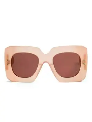 Balmain Logo-engraved Sunglasses - Pink