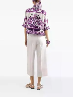 Dolce & Gabbana Cotton-linen Blend Trousers