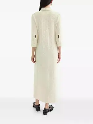 JIL SANDER Floral-embellished Maxi Dress - Neutrals